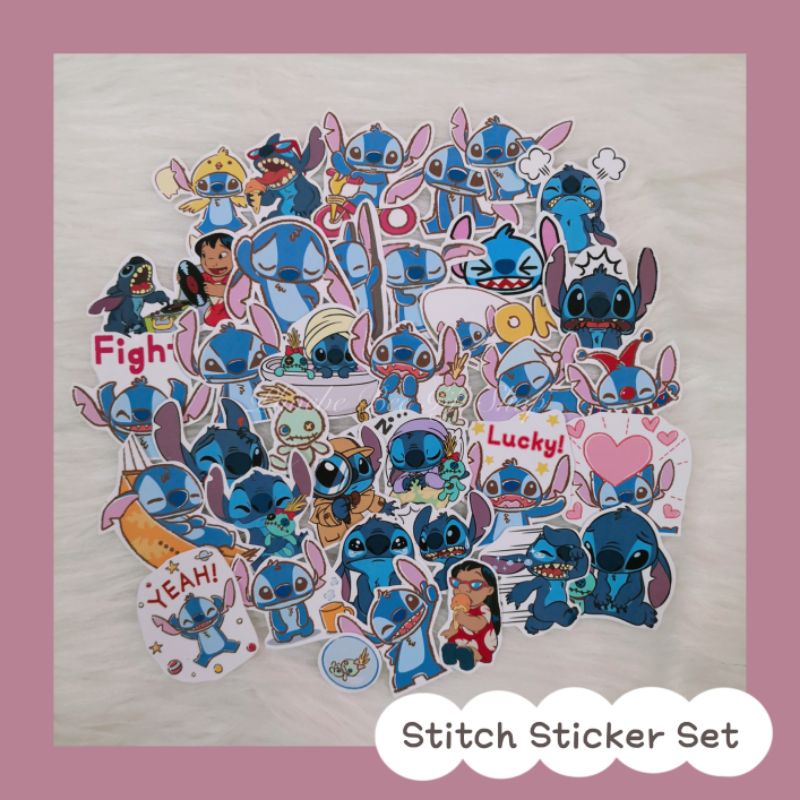 40 PCS Cartoon Stickers.Stitch Stickers Waterproof Waterbottle Laptop ...
