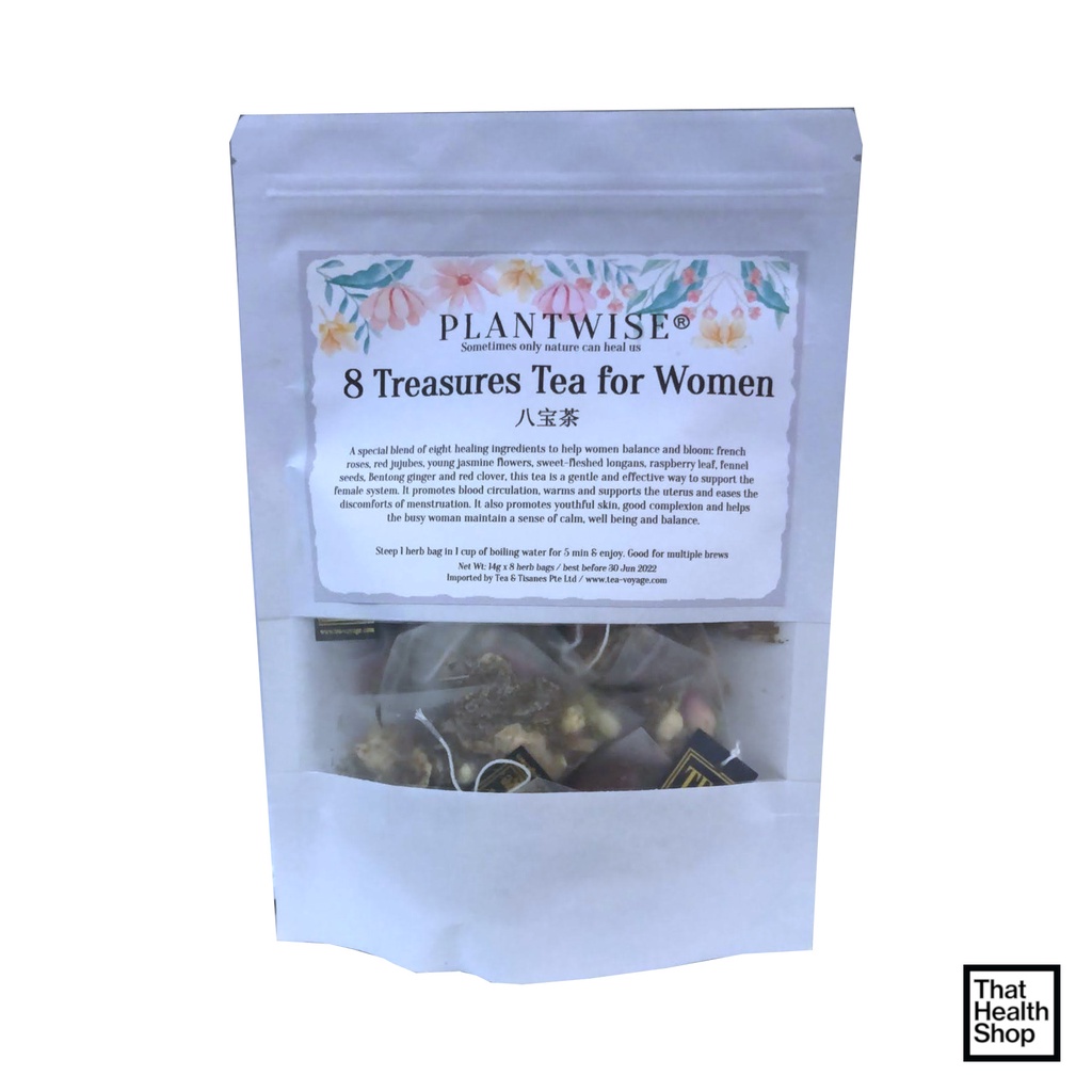 Tea Voyage Plantwise 8 Treasures Tea for Women (14g x 8 herb bags ...
