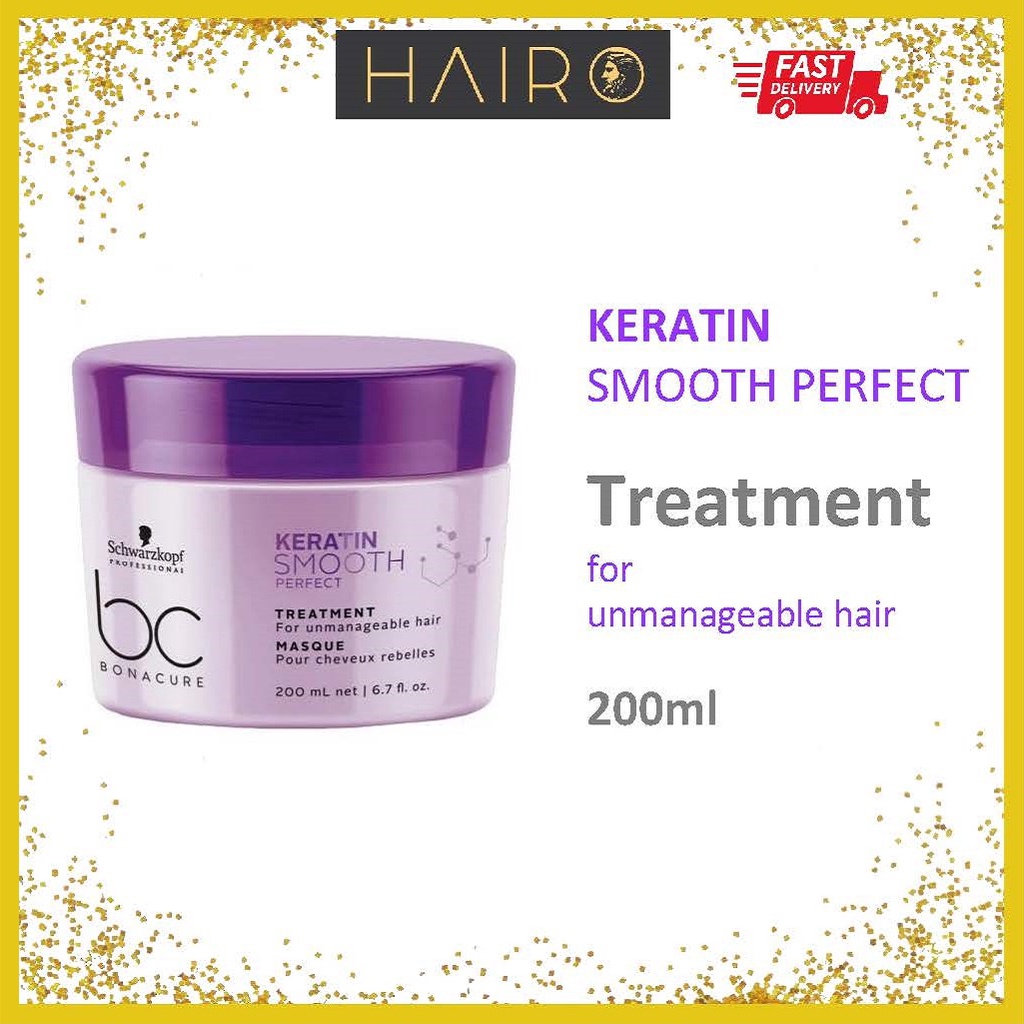 Schwarzkopf BC Keratin Smooth Perfect Treatment 200ml (for unmanageable ...
