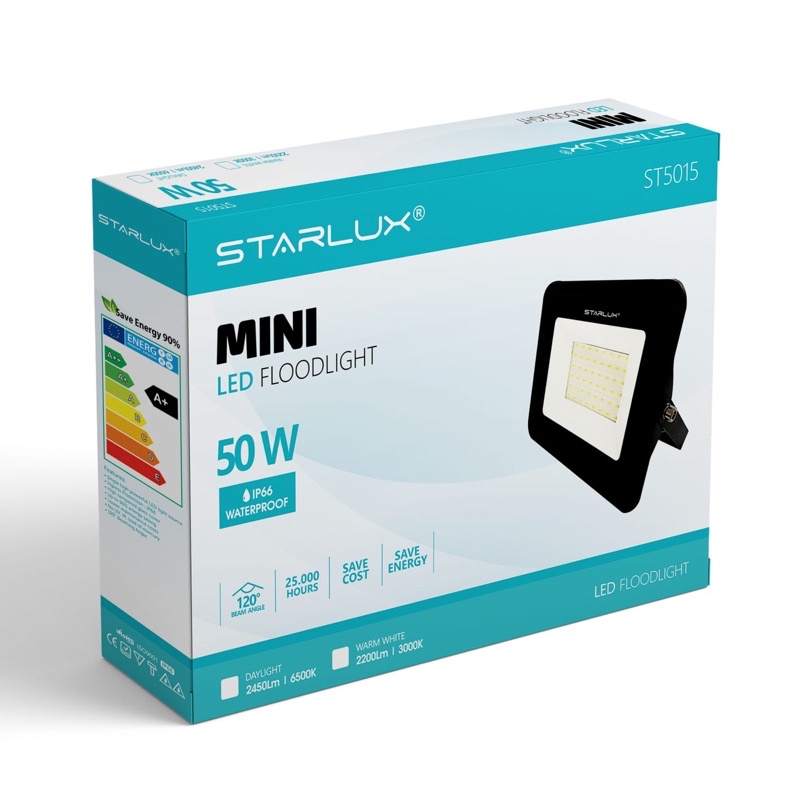 STARLUX SHOOTING SPOTLIGHT 50W 50watt 50 watt IP66 WHITE SUPER BRIGHT ...