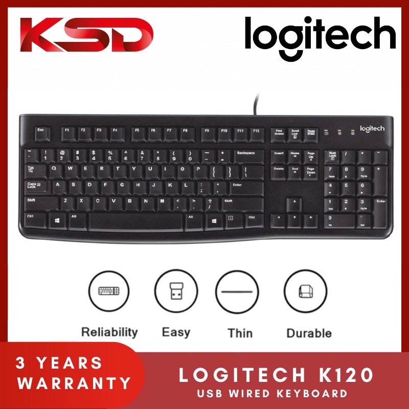 Logitech K120 USB Keyboard / K120/ MK120/ MK220 Keyboard | Shopee Singapore