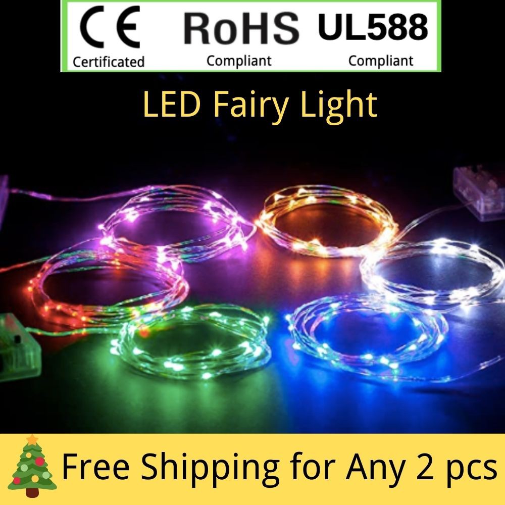 Fairy Lights, 5M LED String Light, Battery Operated, for Hari Raya CNY ...