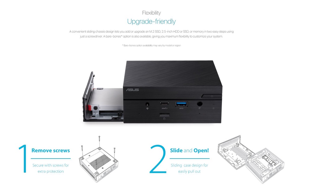 ASUS Mini Pc PN62 with 10th Gen Intel® Core processors 8/16GB RAM 256GB ...