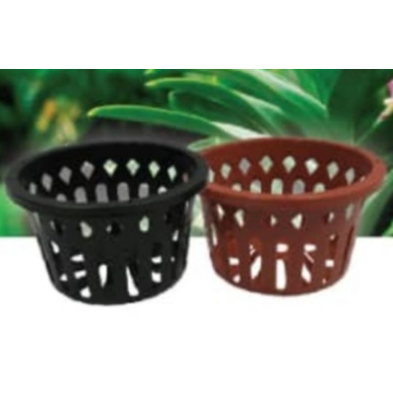 *5pieces per order* GAFRI G06 Black colour Orchid Plastic Flower Pot ...