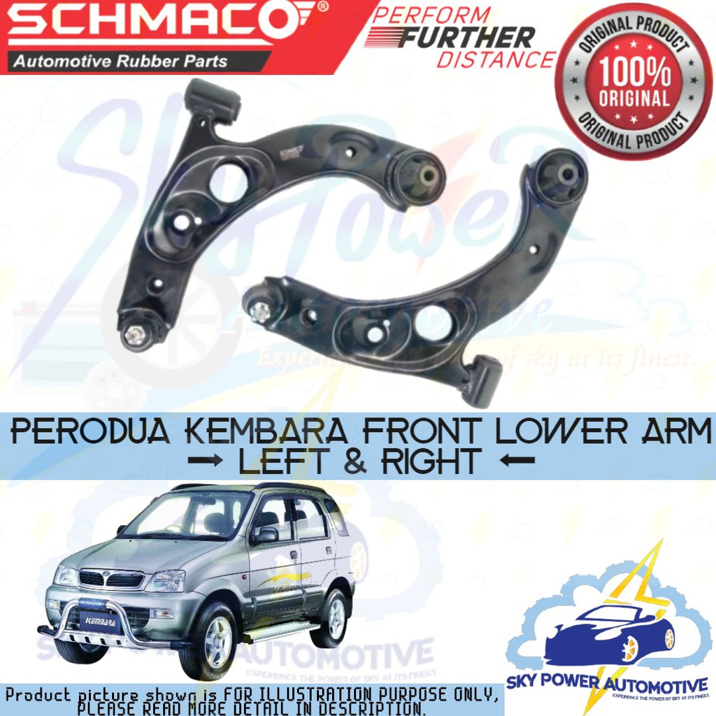 PERODUA KEMBARA SCHMACO LOWER ARM (FRONT LEFT & RIGHT) | Shopee Singapore