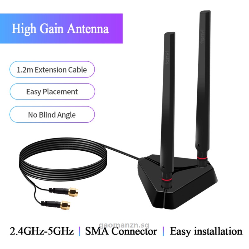 Folded External Antenna For Intel Ax200 9260Ngw Wifi Card Dual Band ...