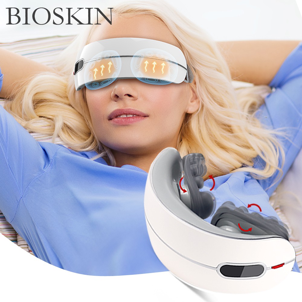 BIOSKIN Smart 3D Silicone Massager Electric Portable Eye Massager with ...
