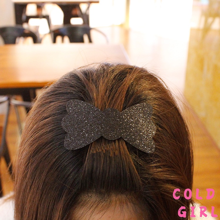 COLD GIRL 2 Pcs New Black Hair Posted Face Broken Hair Stickers ...