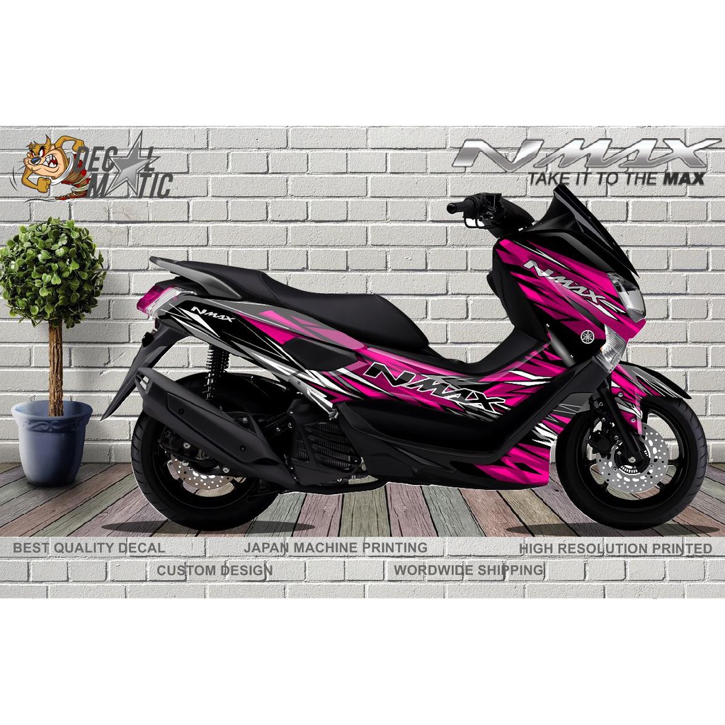 Nmax Decal Full Body Yamaha N Max Graphic Pink Sticker | Shopee Singapore