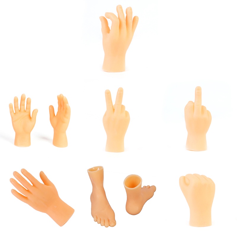 MIS Novelty Funny Fingers Hands Feet Foot Model Tricky Toys Puppets ...