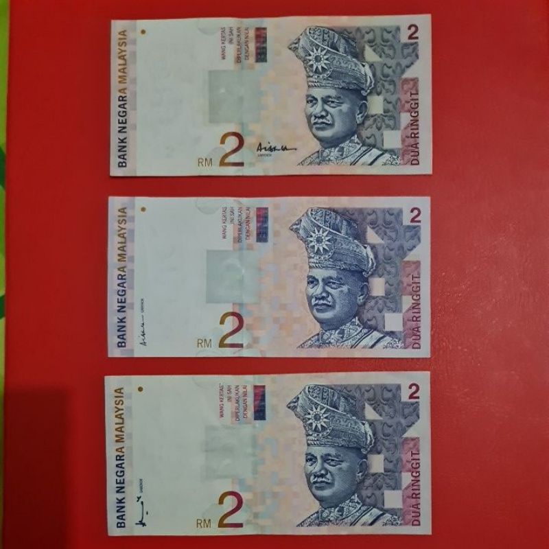 3 pcs of RM2 with diff signature (Ali side signature, Ali middle ...