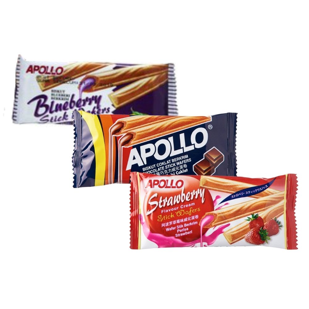 Apollo Wafer Stick Biscuit (10 packs) | Shopee Singapore
