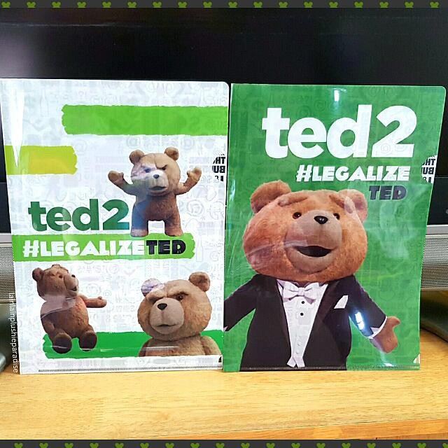 🐻 Official Ted 2 Movie Cute Teddy Bear L Shape Shaped A4 File Files ...