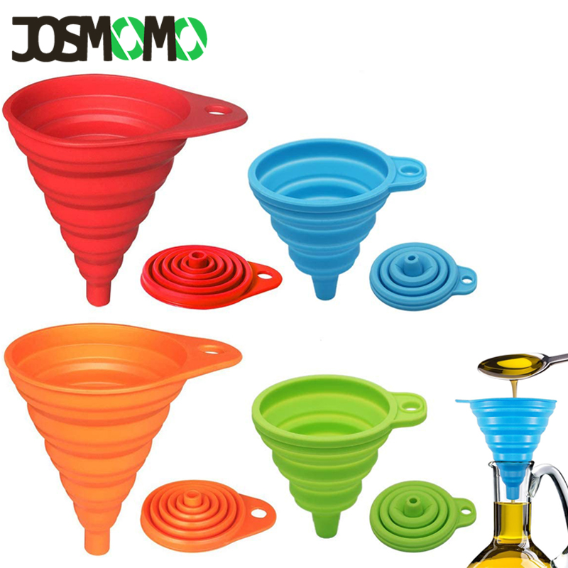 JOSMOMO 1pc silicone collapsible funnel, different sizes, kitchen tools ...
