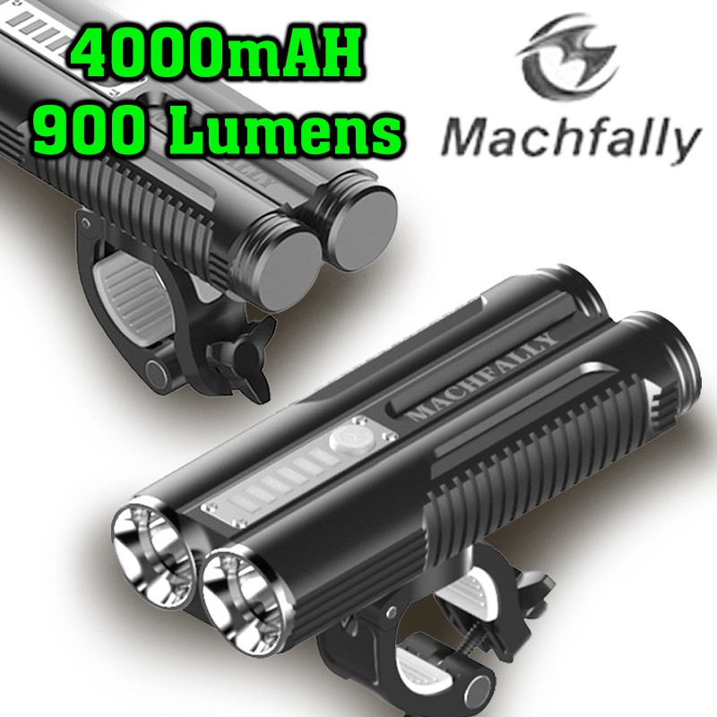 Machfally Bicycle Front Light 4000mAH 900 Lumens | Shopee Singapore