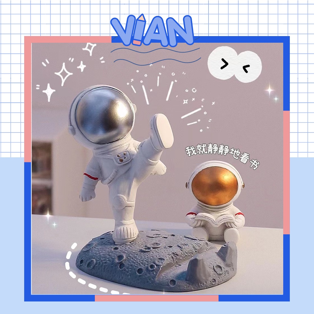 Desktop Phone Holder, cute Astronaut Tablet Decorate Desk, cute Vian ...