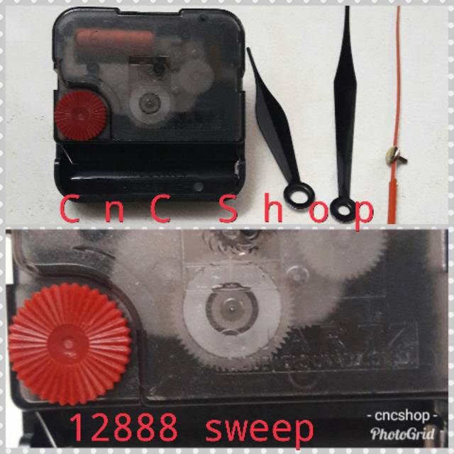 MESIN CNC SHOP Wall Clock Machine 12888 Taiwan Sweep Movement Good ...