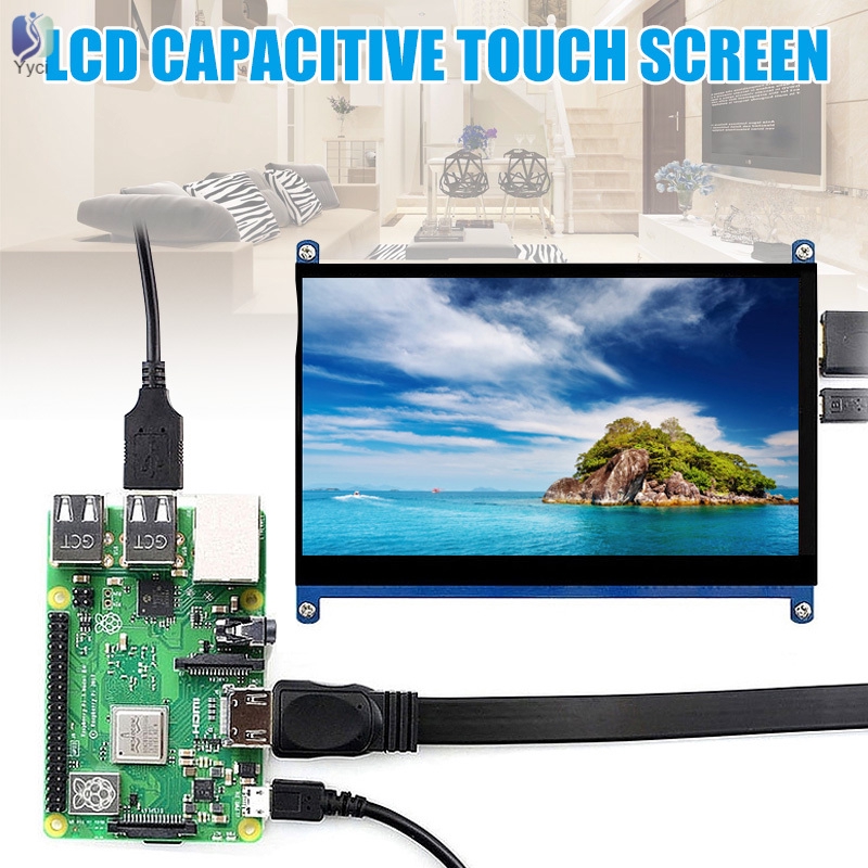 For Raspberry Pi Touch Screen 7 Inch 1024x600 Resolution LCD Display ...