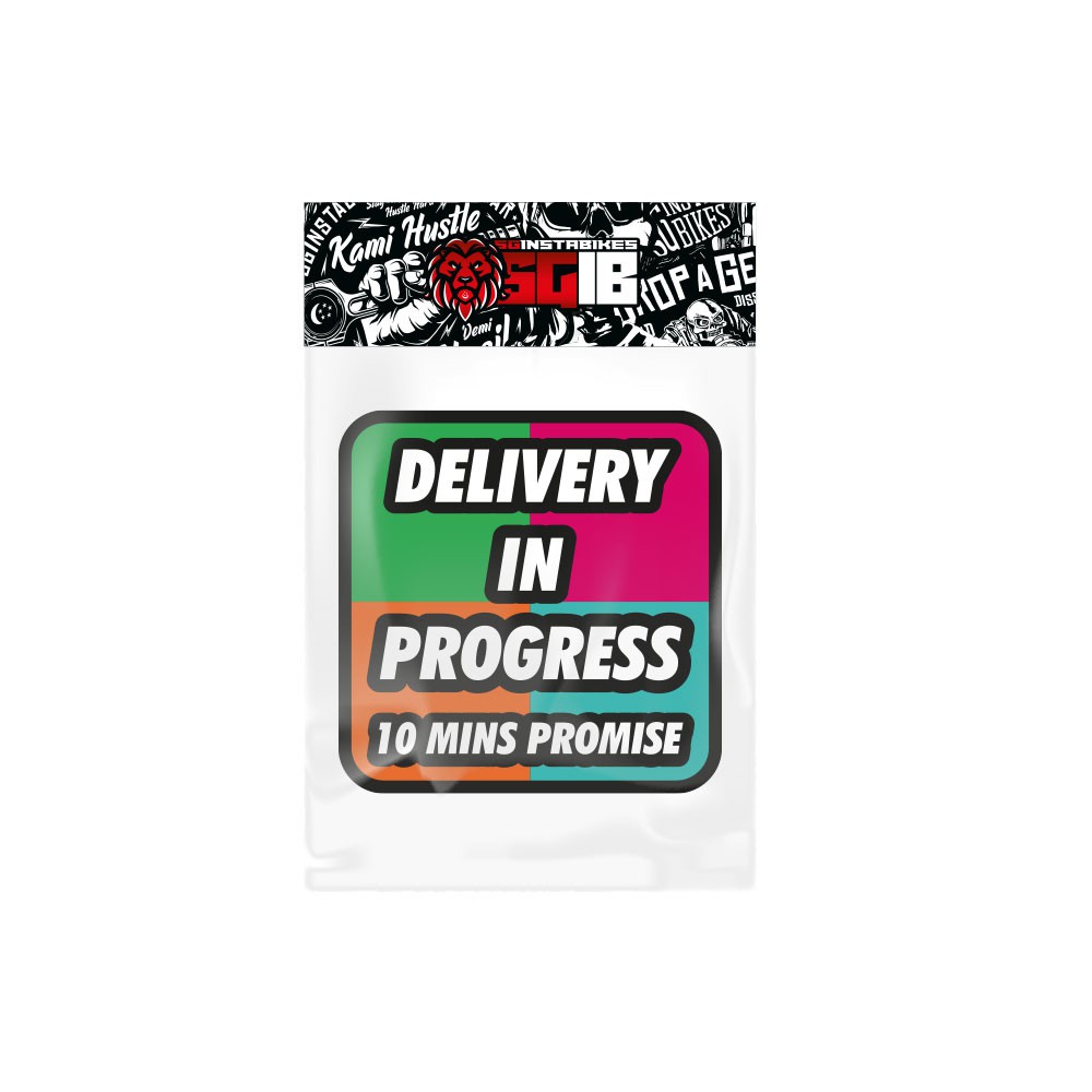 Delivery In Progress Square Motorcycle Waterproof UV Resistance Decal ...