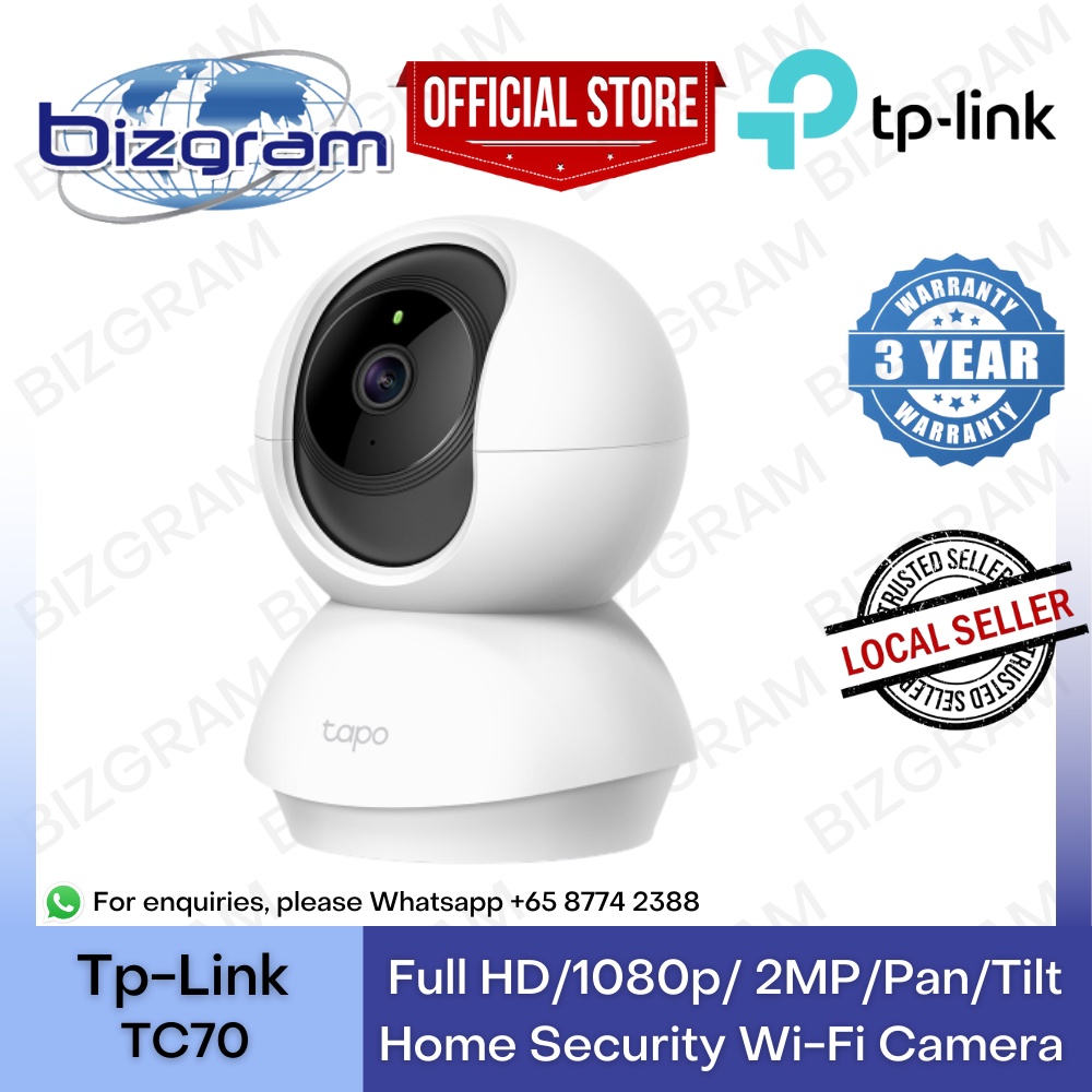 Tp-Link TC70/ TC60 Or C100 Full HD/ 1080p/ 2MP/ Pan/ Tilt Home Security ...