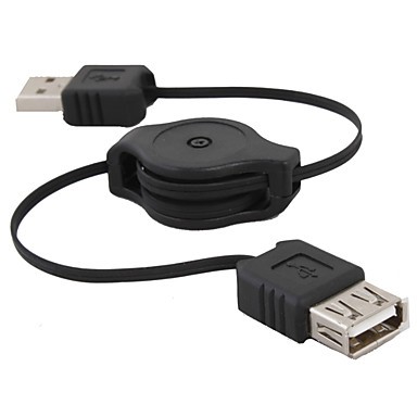 USB Retractable Extension Cable Male to Female 70cm | Shopee Singapore