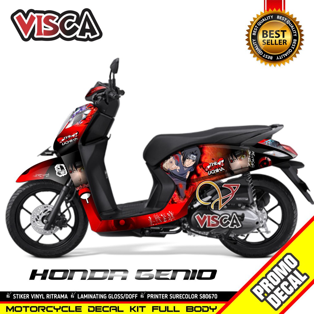 Genio full body decal, genio motorbike sticker, genio full body sticker ...