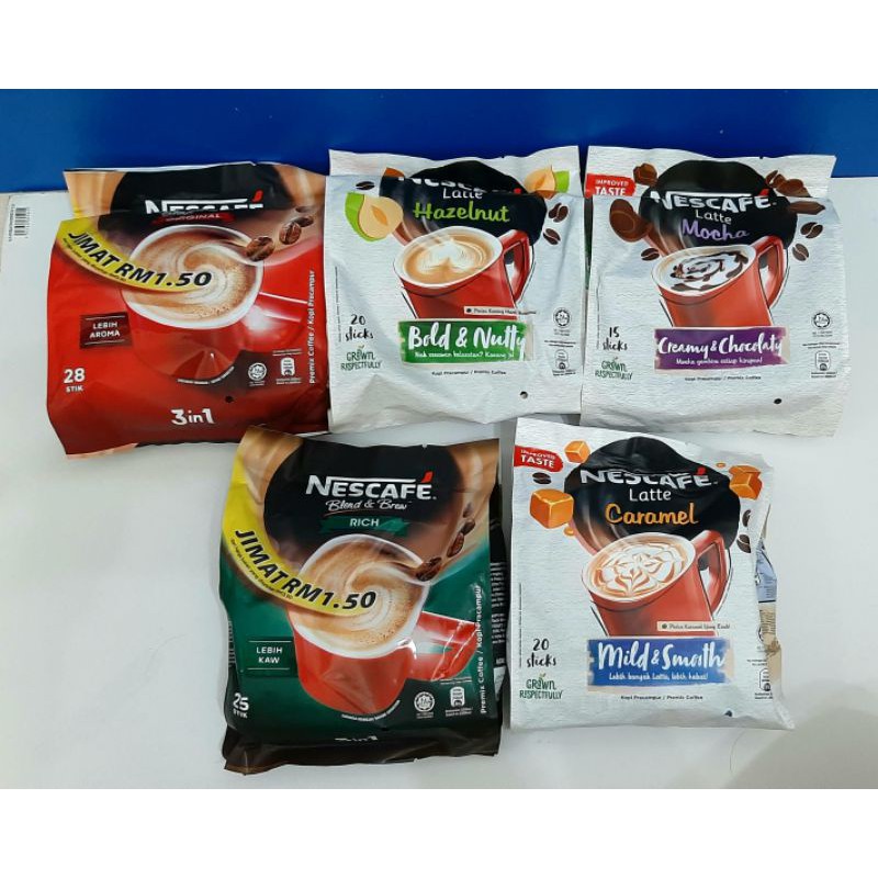 NESCAFE 3 in 1 - Assorted Flavour (Exp 2022) | Shopee Singapore