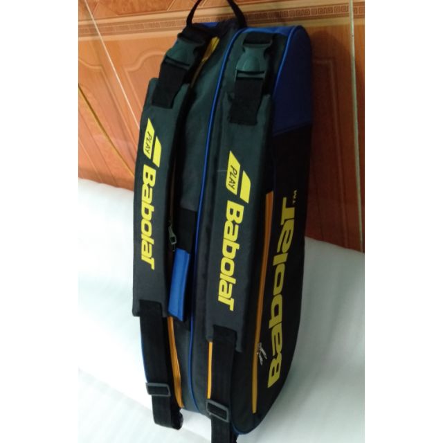Tennis racket bag with 2 main compartments and shoe compartment ...