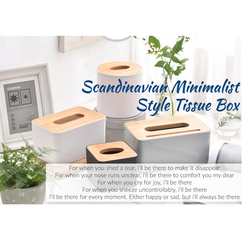 Hot Seller Nordic scandinavian Minimalist Tissue Box Oak Wood Design ...