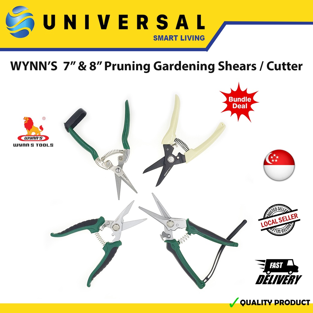 [SG SHOP SELLER] WYNN’S 7” & 8” Pruning Gardening Shears / Cutter ...