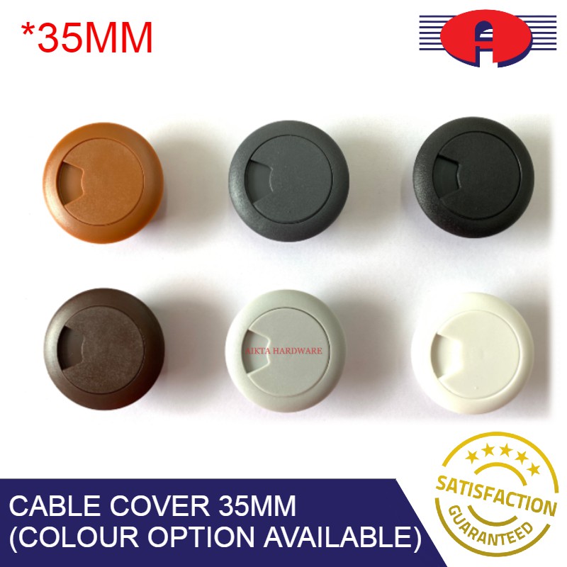DESK TABLE PLASTIC CABLE COVER PVC COMPUTER CAP 35MM 60MM 80MM | Shopee ...