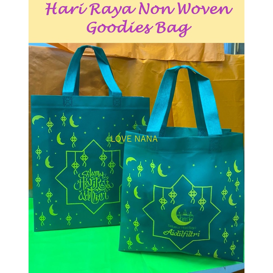 Hari Raya Non Woven Tote Bag 5pc | 2023 Hari Raya Goodies Tote Bag ...