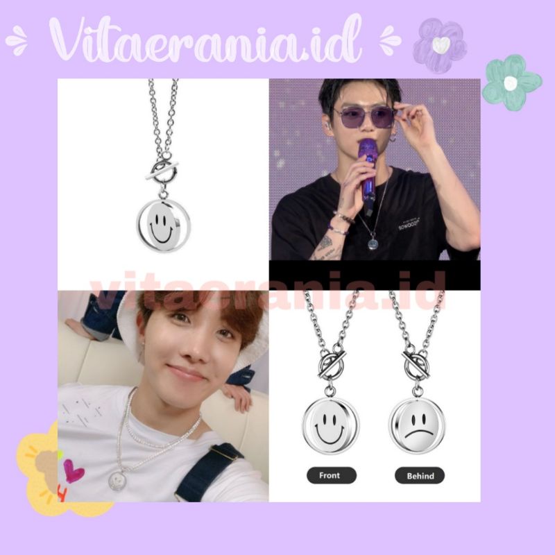 [ Smile necklace ] 2 sided smile necklace | Jhope J-HOPE JUNG HOSEOK ...