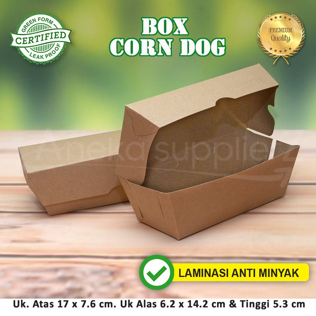 Corn Dog Box - Corndog | Assembled Model - CHOCOLATE KRAFT (50 pcs ...