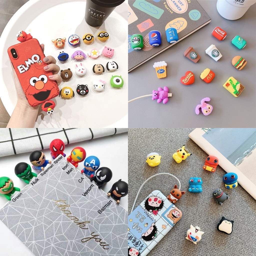 Cable Bites Avengers Unicorn Cable Protector Protector Spiderman Hulk ...