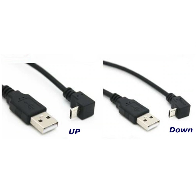 Micro USB Extension L Shape Male Female Short USB Cable Right Angle 90 ...