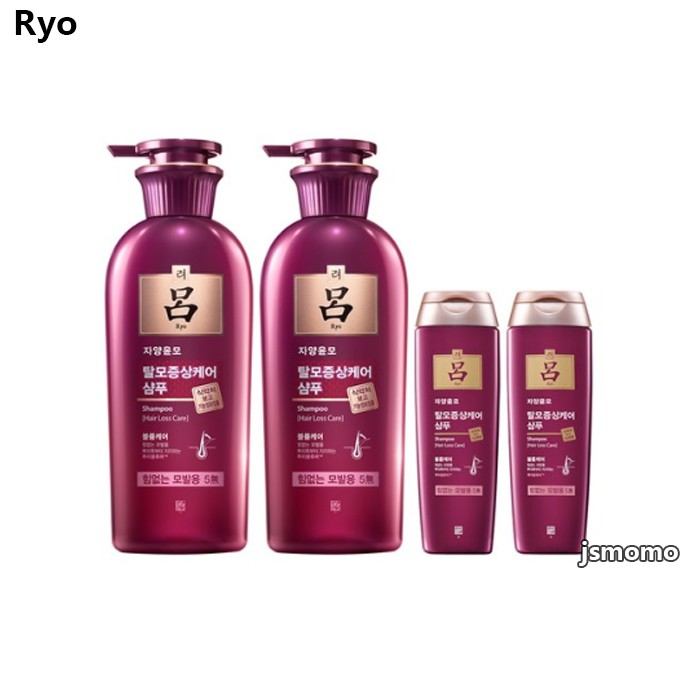 [ Ryo ] Hair Loss Care Volume Care Ginseng Shampoo 400ml x 2ea + 180ml x 2ea ( For powerless ...