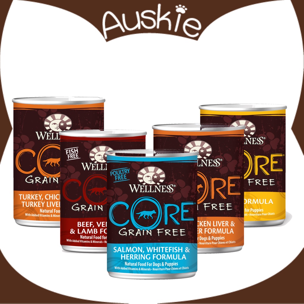 Wellness Core Grain-Free Canned Wet Dog Food 12.5oz Can (4 Flavors ...