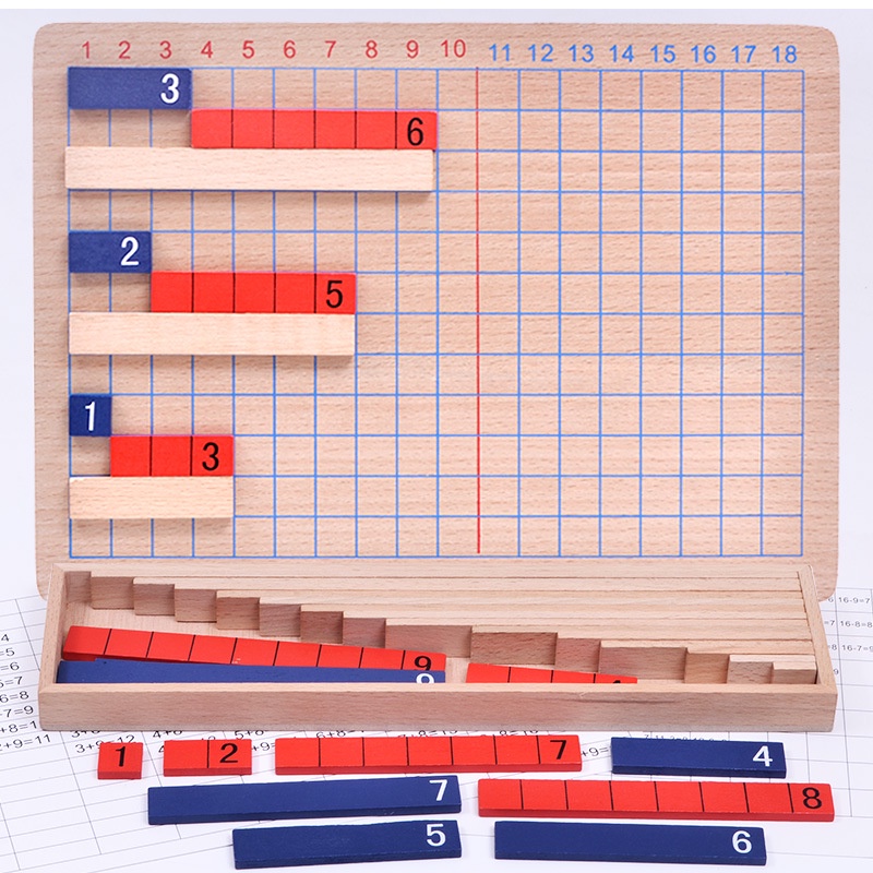 Montessori Mathematics Teaching Aids Counting Sticks Multiplication ...