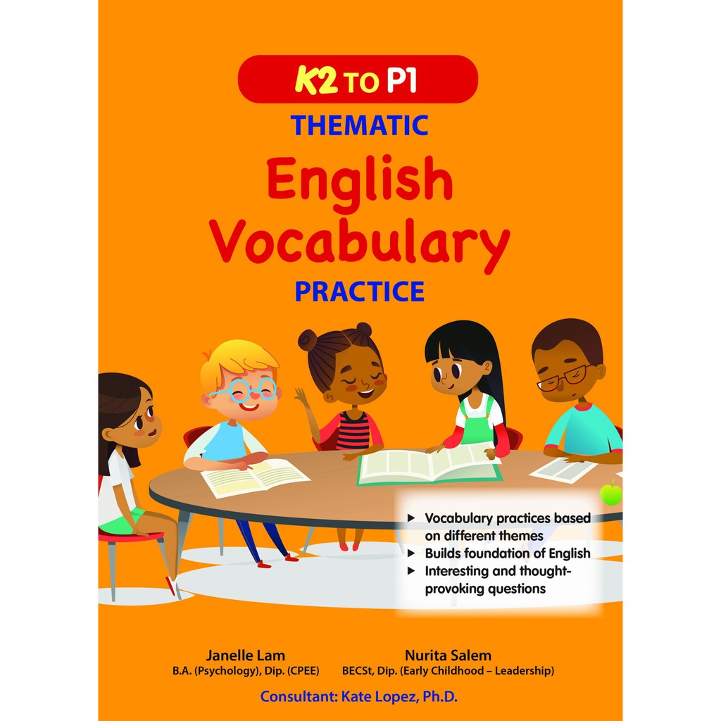 K2 to P1 Thematic English Vocabulary Practice / Kindergarten English ...