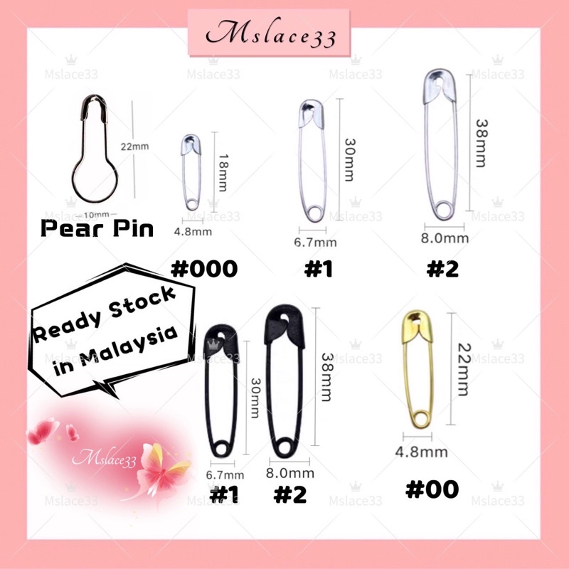 High Quality Safety Pin 20 pcs 10pcs 18mm,22mm,30mm,38mm Silver Black ...