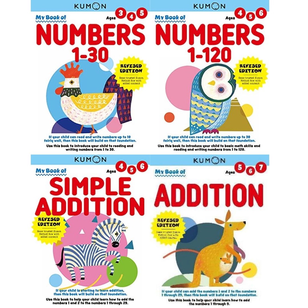 My Book Of Addition/ Simple Addition/Numbers 1 - 30/Numbers 1 - 120 ...