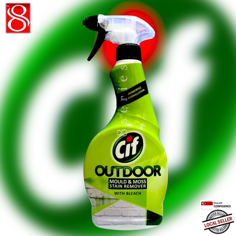 CIF Outdoor , Indoor Mould & Moss stain remover / cleaner with Bleach ...