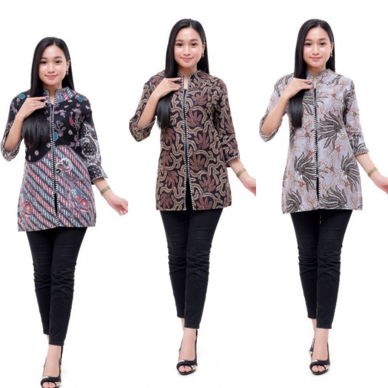Batik AINI BATIK Top BATIK Women Uniform Young Children BATIK | Shopee ...