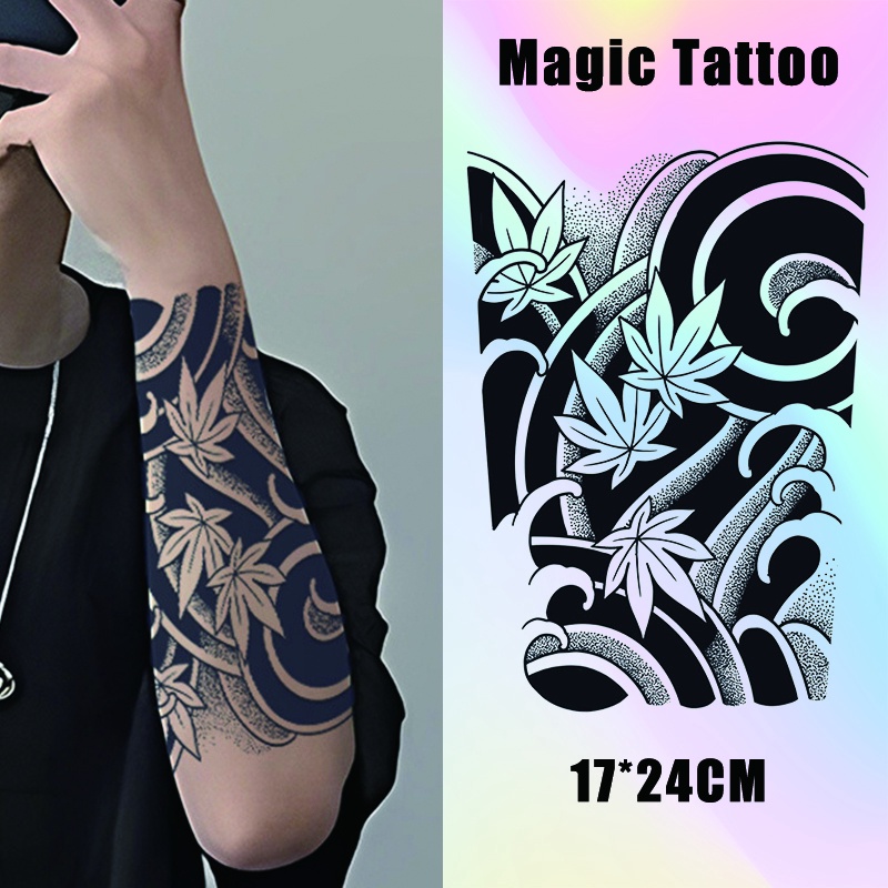 【SUN】Tattoo Sticker Waterproof Long Lasting 15 Days Arm Fake Tattoo ...