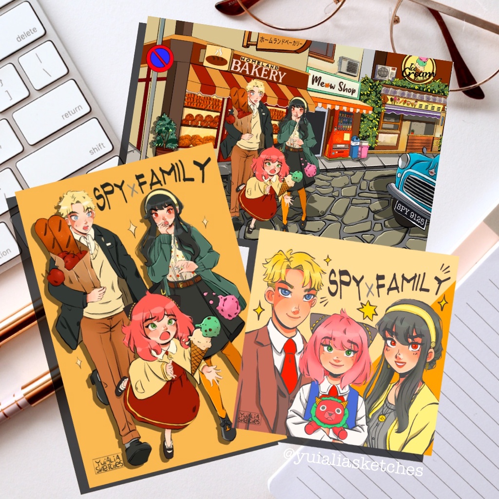 Spy x Family Art Print - Cute Art Print For Journal Diary Frame ...