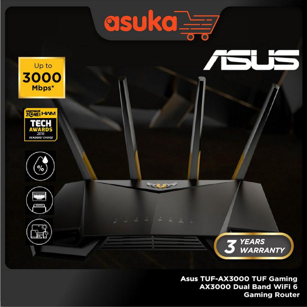Asus TUF-AX3000 TUF Gaming AX3000 Dual Band WiFi 6 Gaming Router ...