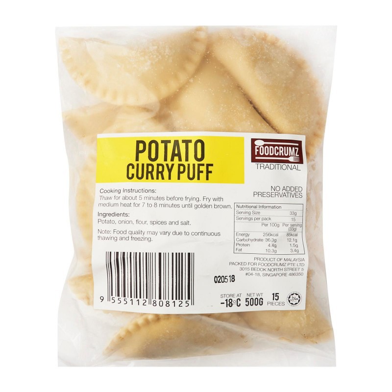 Potato Curry Puff / Epok Epok Kentang Frozen Convenience Food | Shopee ...