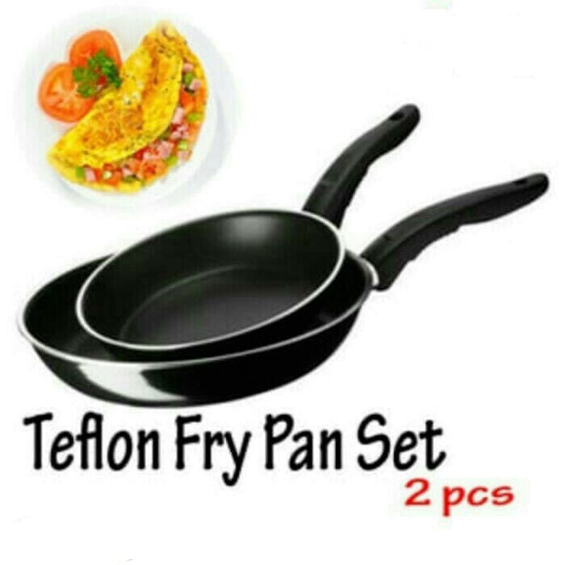 Tri j frypan set teplon 2 in 1 non-stick frying pan cooking tool (18cm ...