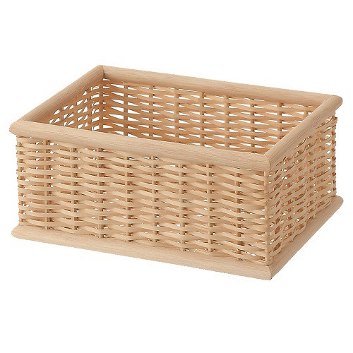 MUJI Stackable Buri Box Rectangle 26 x 18.5cm | Shopee Singapore